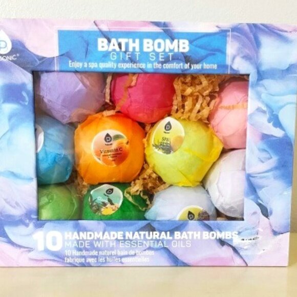 Pursonic | Bath | Nwt Bath Bomb Git Set In Total Essential Oils By ...
